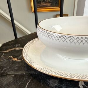 Dining | Vintage Tirschenreuth Bavaria Germany Gold Lattice Sauce Boat ...